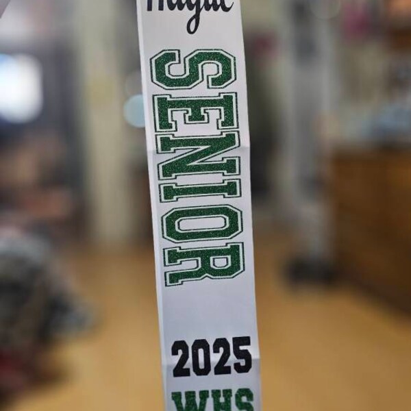 Music Band Senior Sash Senior Night Sash Music Band Chorus Sash Wide ...