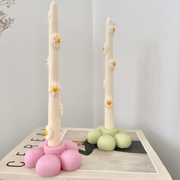 Large Taper Candles - Handmade Tall Dinner Candles Gift Set Pillar ...