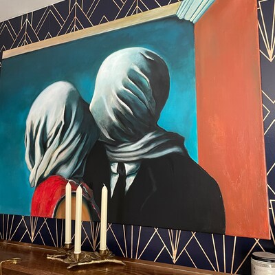 Rene Magritte Lovers,surreal Art,magritte Print,surreal Art Print ...