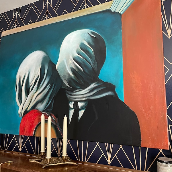 Rene Magritte Lovers,surreal Art,magritte Print,surreal Art Print ...