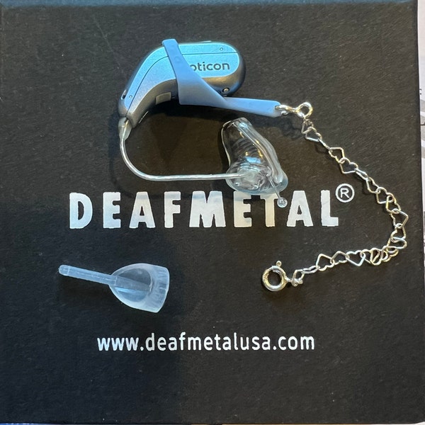 Hearing Aid Retention Chain + Deafmetal Holster Keeps Hearing Aids ...
