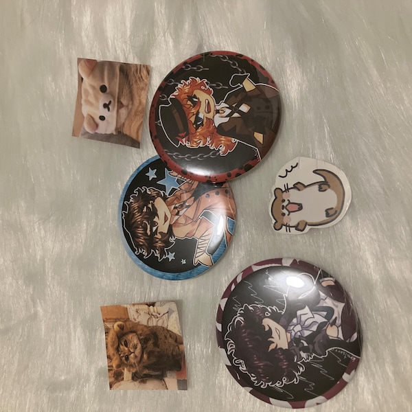 BSD Bungou Stray Dogs Pins - Osamu Dazai, Nakahara Chuuya, Edgar Allan ...