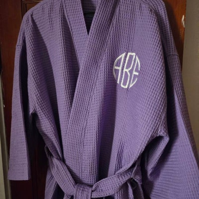 Women's Monogrammed Waffle Robe, 14 Colors to Choose From, Personalized ...