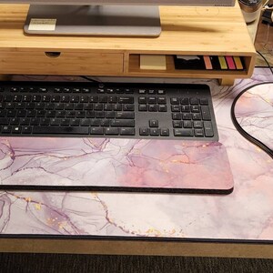 Cute Fluffy Clouds and Moon Gaming Desk Mat Cute Extra Large - Etsy