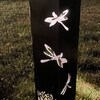 Garden Column Garden Pillar Wave Ripple Pattern / Steel Metal Art ...
