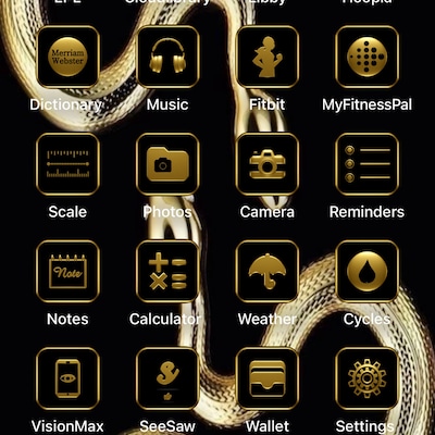 AMETAL Theme App Icon Set, Custom Icons for iPhone and Android Home ...