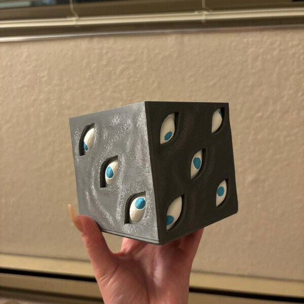 Jujutsu Kaisen 3D Printed Gojo Prison Realm - Planter in Color - Cube ...