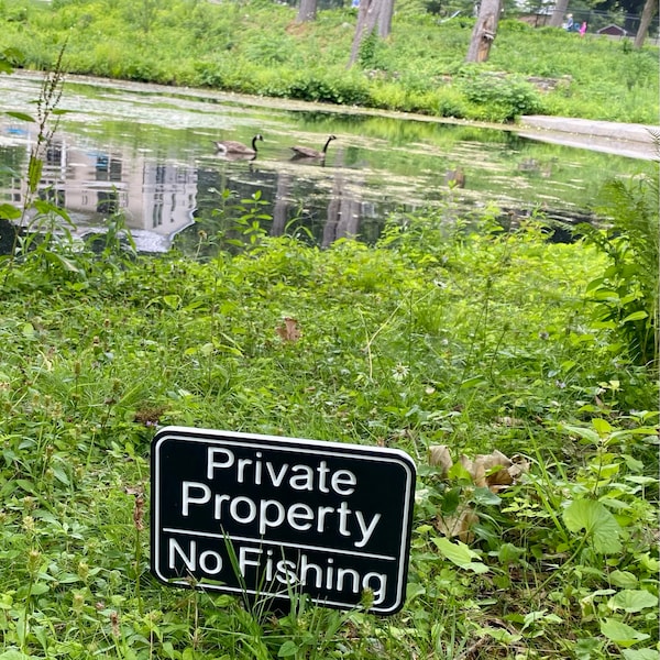 Private Property, No Fishing Sign, Private Residence, No Trespassing ...