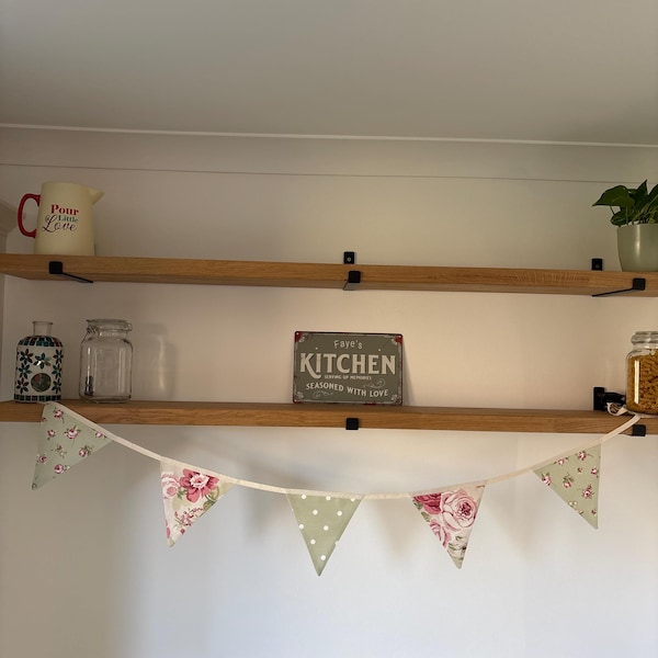 New!!…shabby Chic Green Bunting - Etsy