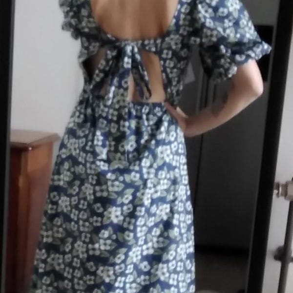 Puff Sleeve Dress Sewing Pattern | Wedding Guest Dress | Easy Beginner ...