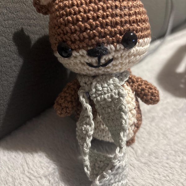 Tiny Squirrel Crochet Pattern , Amigurumi Mini Forest Animal Crochet ...