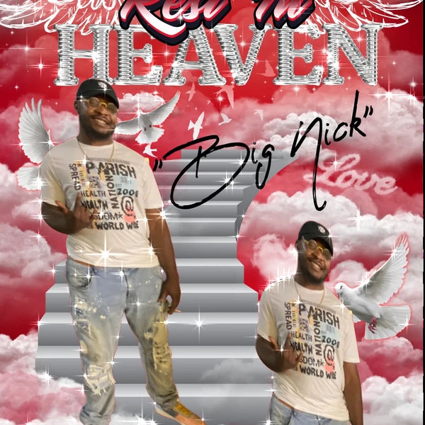 Red Sky Rest in Heaven Clouds Heavens Stairway Memorial Background PNG ...