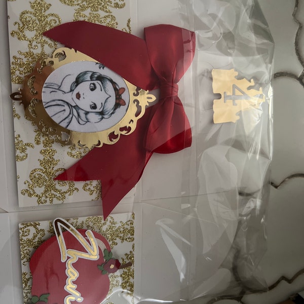 Snow White Favor Boxes, Princess Party Favor Boxes, Princess Treat ...