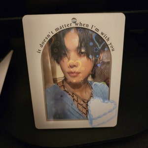 Heart Charm Polaroid / Toploader Holder - Etsy