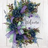 Lavender Welcome Sign, Floral Decor, Summer Welcome Sign, Summer Decor ...