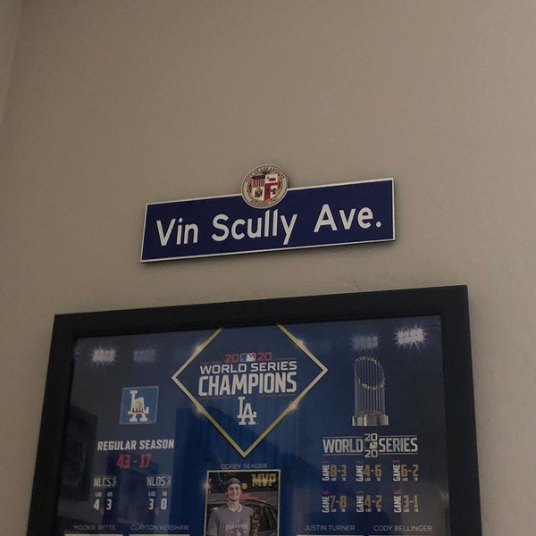 Vin Scully Ave Street Sign - Etsy