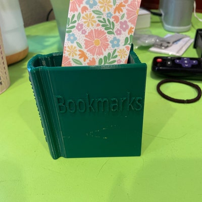 3D Printed Book Shaped Bookmark Holder Bookmark Display Book-style ...