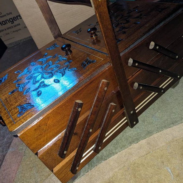 Red Big Bread Box Made From Wood, Vintage Style, Modern Bread Box ...