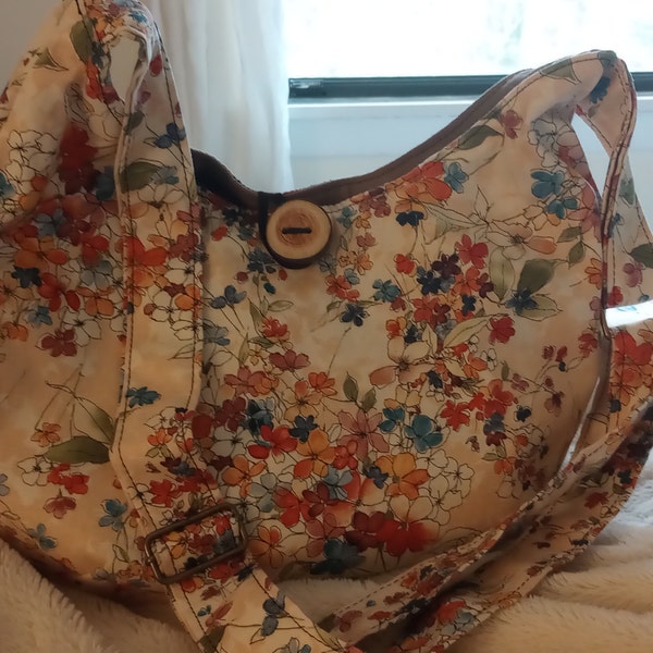 Coffee Purse for Women, Canvas Crossbody Bag for Fall, Handmade Sling ...