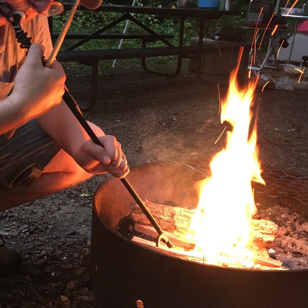 Blow Poke, Blow Poker, Blacksmith Made, Ornate, Camping, Fire Pit ...
