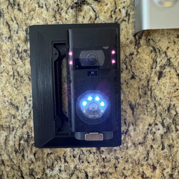 Adapter Plate for Ring Wired Doorbell Pro (pro 2) — 6.5"×4.75" Nutone/m&s Intercom Retrofit ...