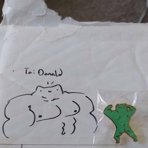 Leg Day Larry Buff Muscle Frog Hard Enamel Pin - Etsy