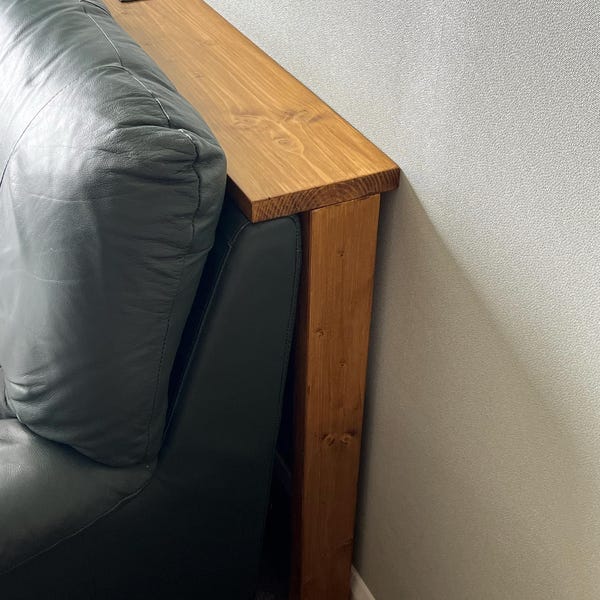 Bespoke Behind Sofa Console Table With Recessed Power Outlet - Etsy UK