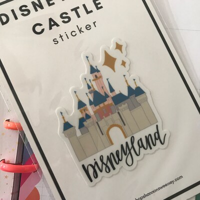 Disneyland Castle Sticker FREE SHIPPING, Disney Waterproof Sticker ...