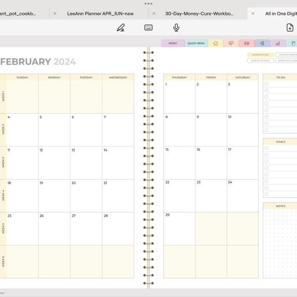 Goodnotes Template, Monthly Habit Tracker, Daily Habit Planner, iPad ...