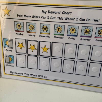 Stars Behaviour Reward Chart for SEN/ Visual - Etsy UK