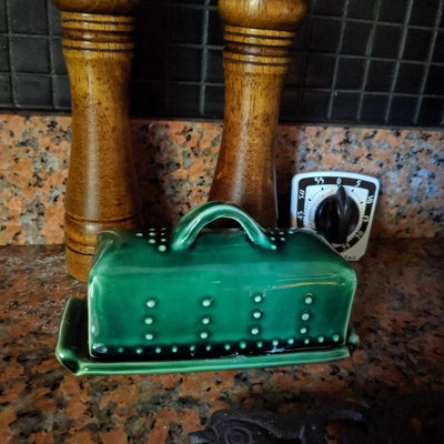 Butter Dish With Lid Covered With Handle Handmade Pottery Modern ...