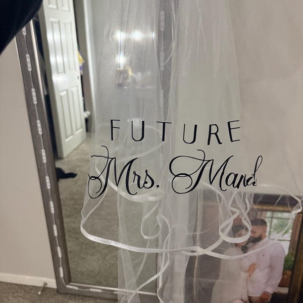 Bride Bachelorette Veil | Future Mrs Veil | Bachelorette Party ...