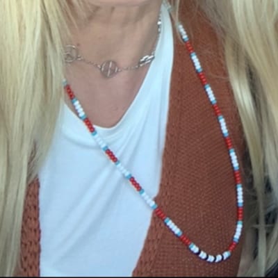 Robert Plant Circa 1974 Led Zeppelin Bead Necklace/hippie Jewelry ...