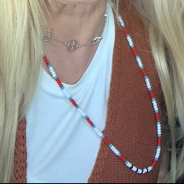 Robert Plant Circa 1974 Led Zeppelin Bead Necklace/hippie Jewelry ...