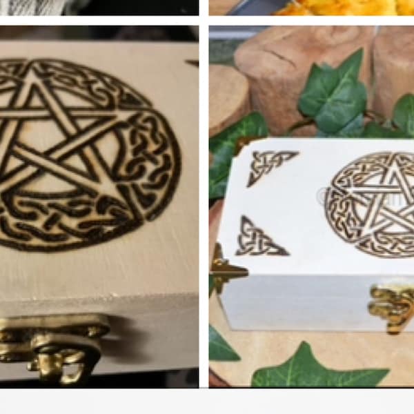 Mini Travel Altar Tin, Offering Box, Witchcraft Box, Brigid's Cross ...