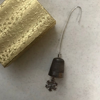 Vintage Thimble Bell Christmas Tree Ornament / Necklace Pendants Random ...