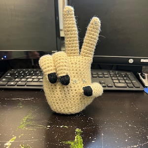 PDF Pattern Download, Crochet Middle Finger Up, Amigurumi Middle Finger ...