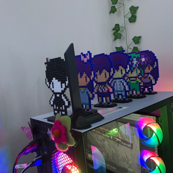 Omori (DREAM / HEADSPACE) Characters From Perler Beads, Perler Videogames, Aubrey, Kel, Hero ...