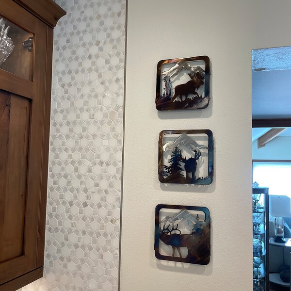 Highland Cow Art, Ranch Art, Rustic Highland Cow, Highland Shag, Metal ...