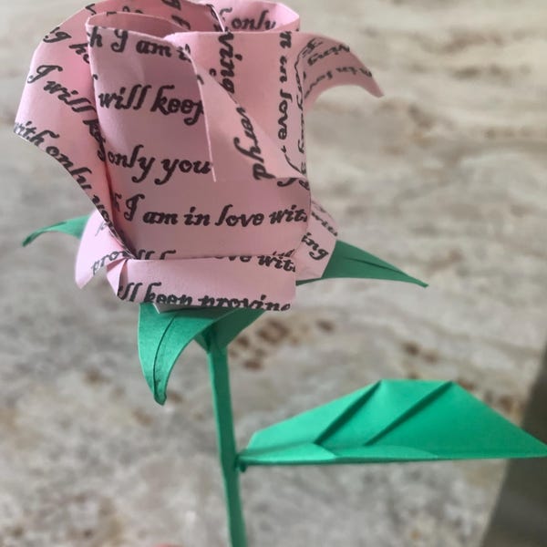 Origami Rose Paper Swan Unique Prison Break Theme Gift - Etsy