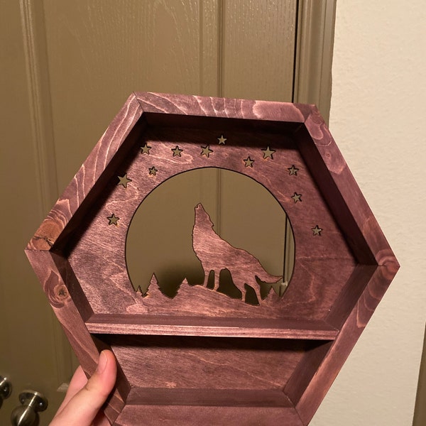 Lighted Triangle Display Shelf - Etsy