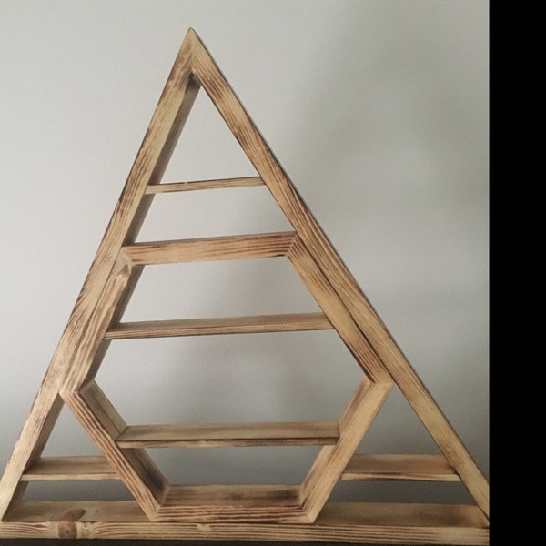 Hexagon/triangle Display Shelf - Etsy