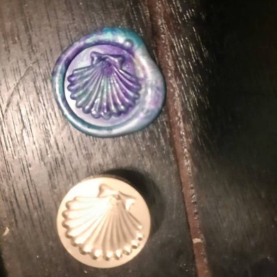 3D Shells Ocean Beach Wax Seal Stamp Seashell Wax Seal Stamp, Wax Seal ...