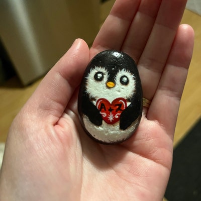 Handmade Painted Pebble Fox Pocket Hug Fox Totem Unique Gift - Etsy