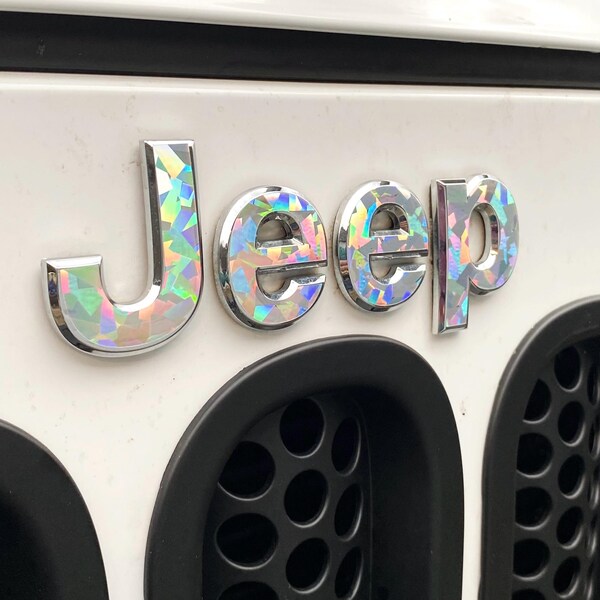 Holographic Crystal - Jeep Wrangler JL 2018 2019 2021 Gem Glitter Decal ...