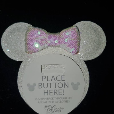 Button Accessory Black Glitter - Etsy