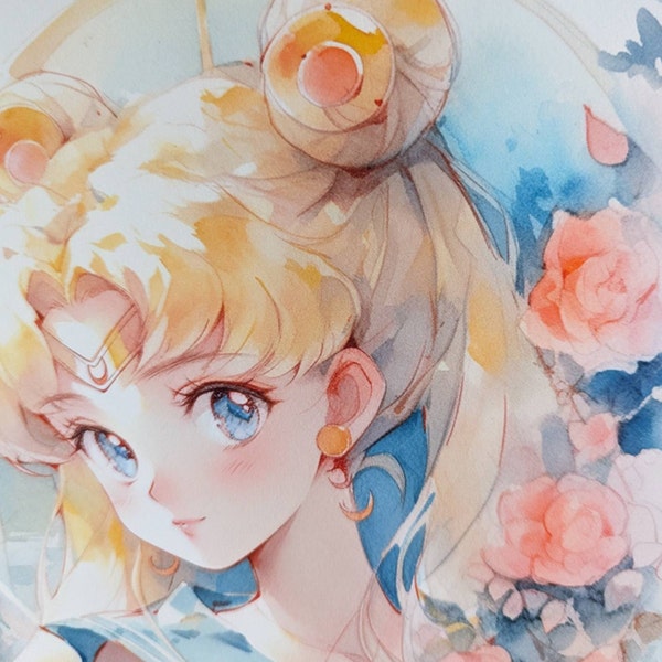 Illustration Cybergirl Netrunner Portrait Art Print Anime - Etsy