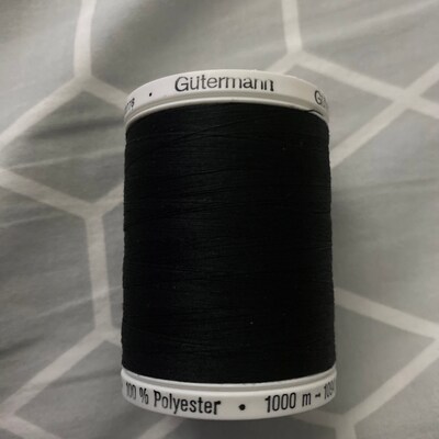 Gutermann Thread Sew All Polyester Thread 1094 Yards Black 10 - Etsy