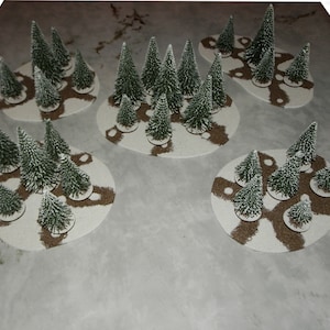 Wargame Terrain Forest Trees Set PAINTED Miniature Wargaming & RPG ...