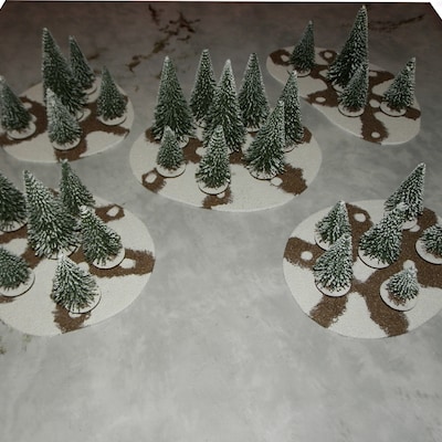 Wargame Terrain Forest Trees Set PAINTED Miniature Wargaming & RPG ...